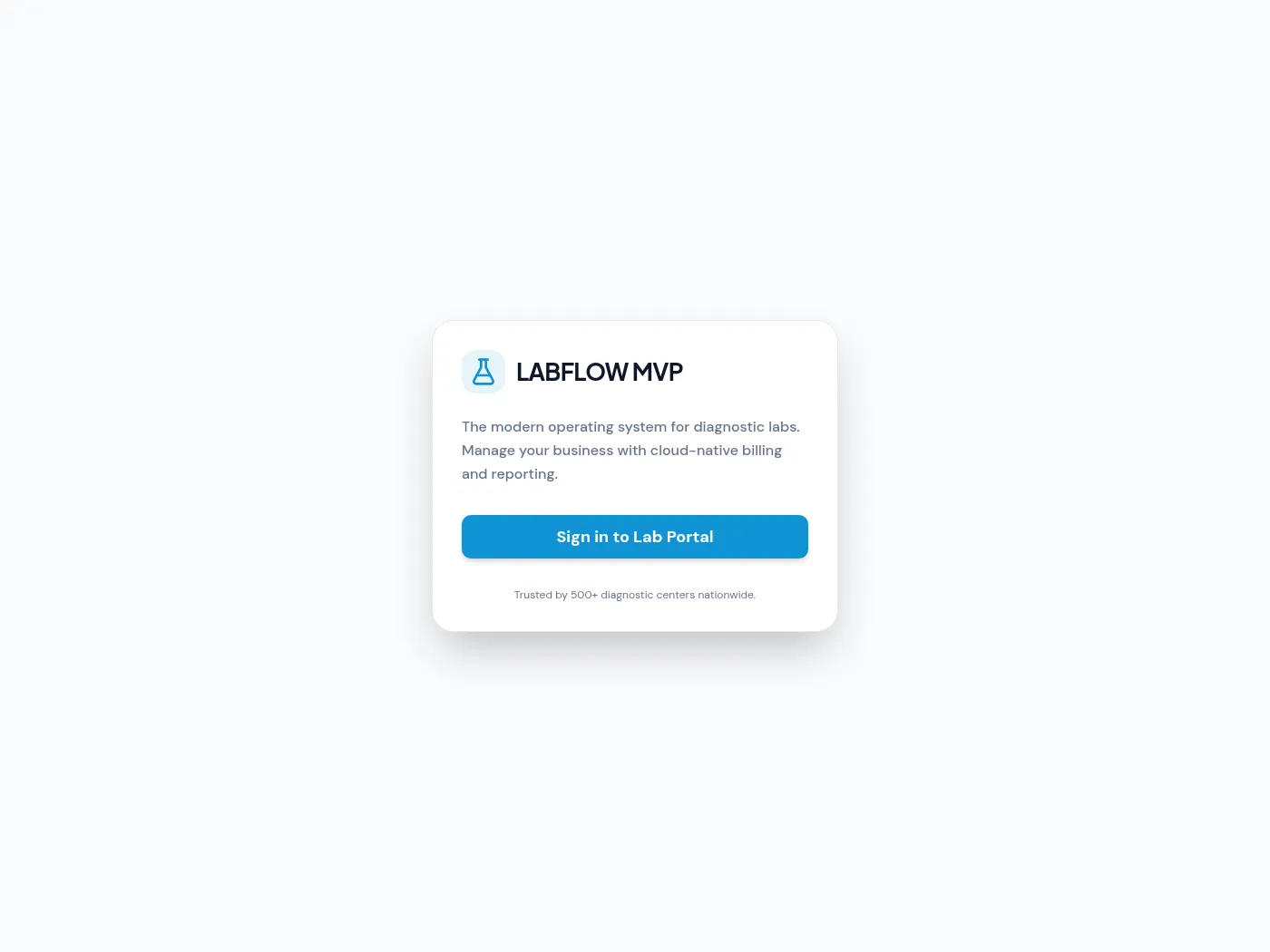 LabFlow MVP