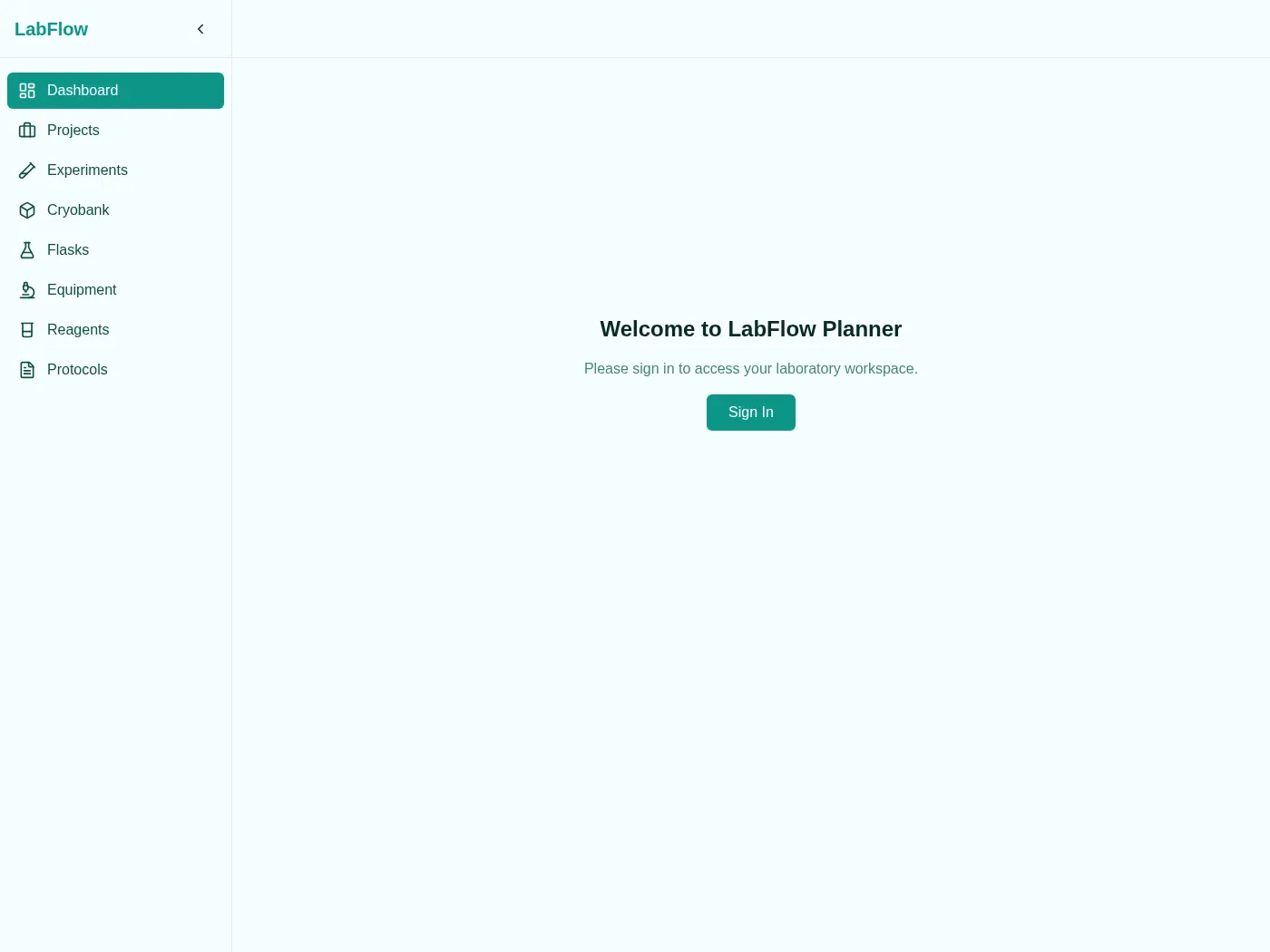 LabFlow Planner