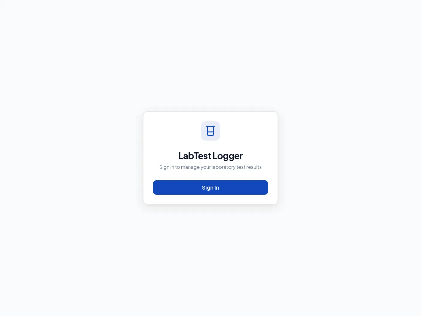 LabTest Logger