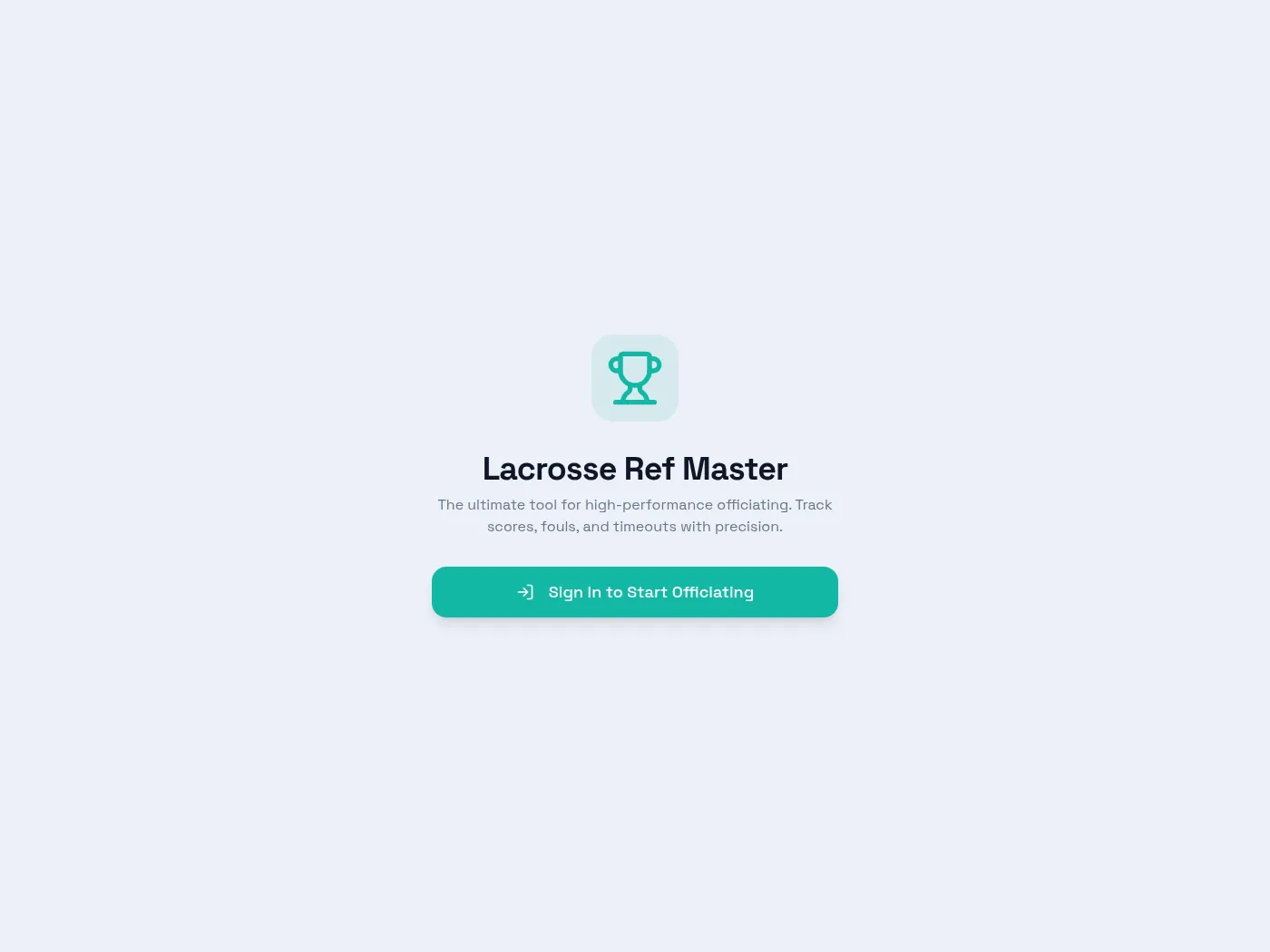 Lacrosse Ref Master