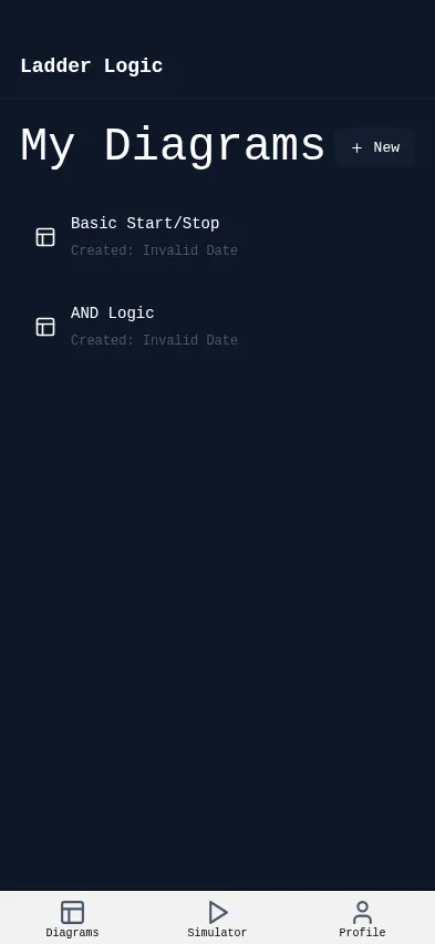 Ladder Logic Simulator