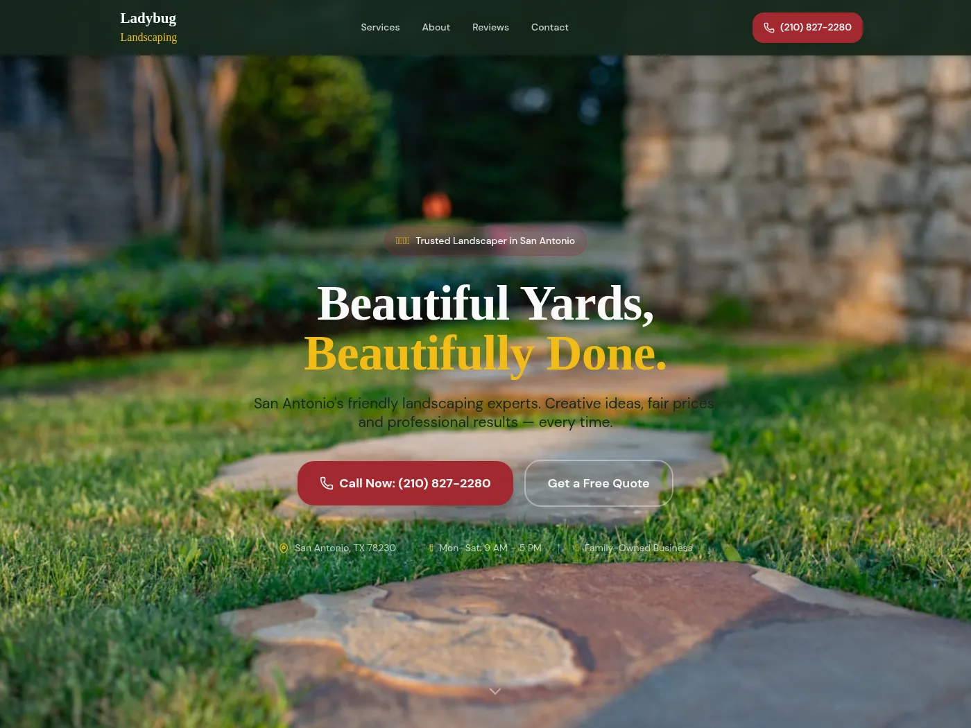 Ladybug Landscaping Web