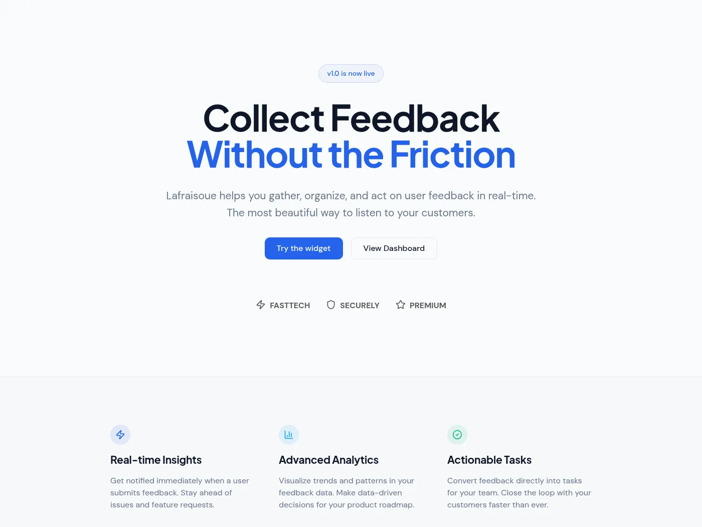 Lafraisoue Feedback Platform
