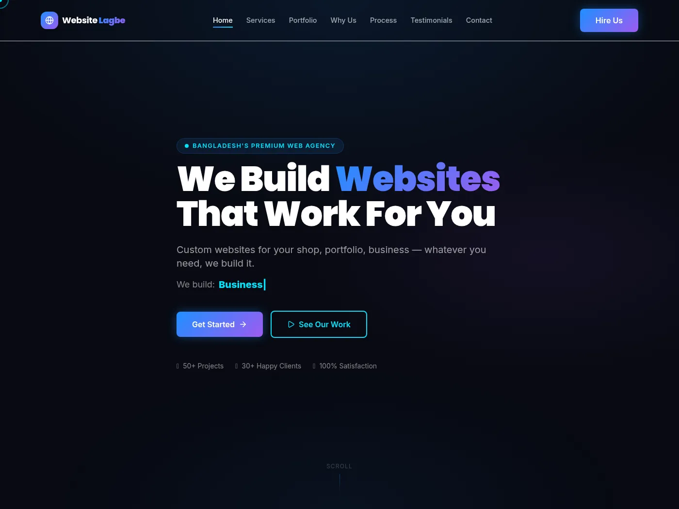 Website Lagbe Agency Site