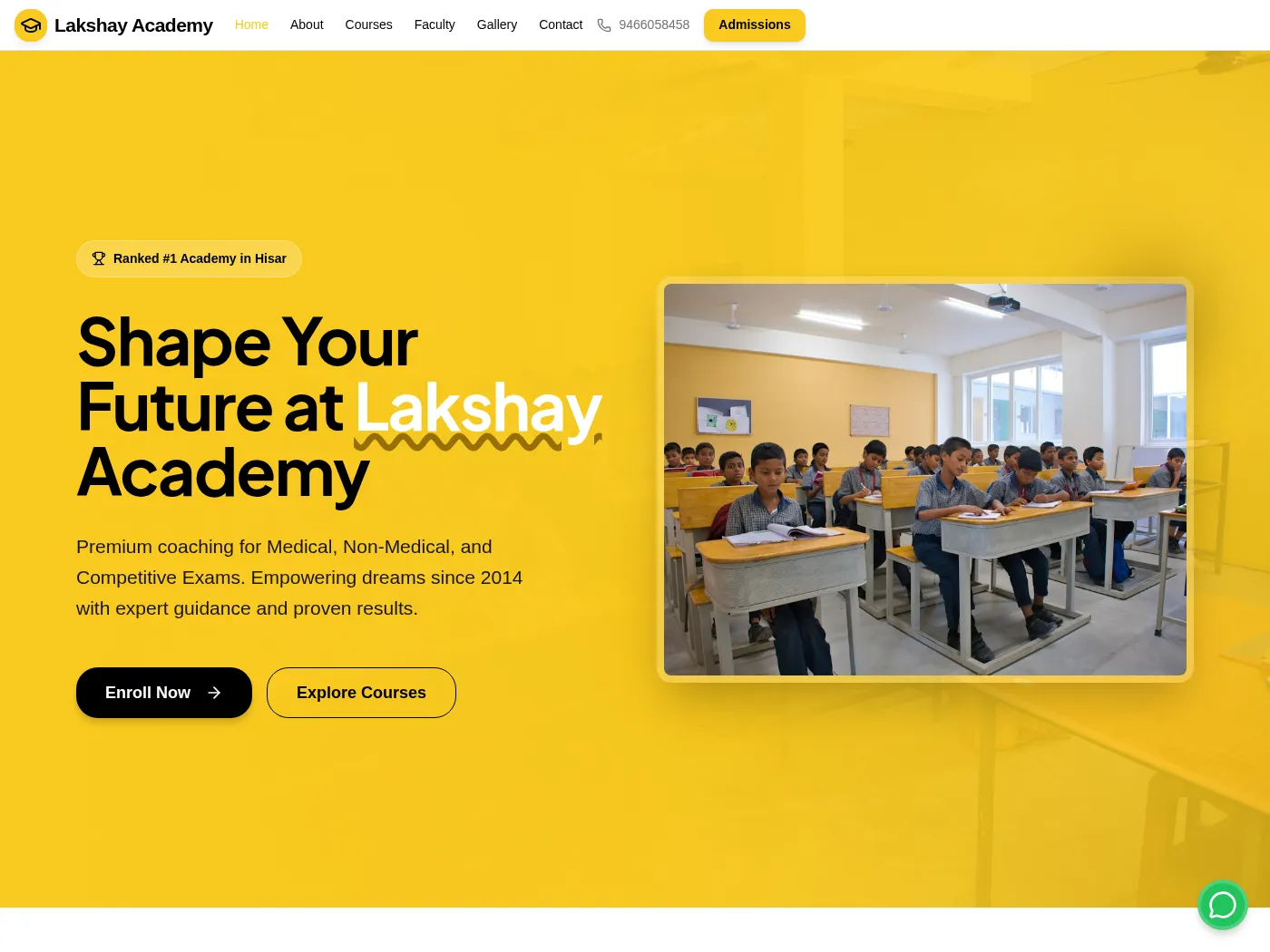 Lakshay Academy Web Portal