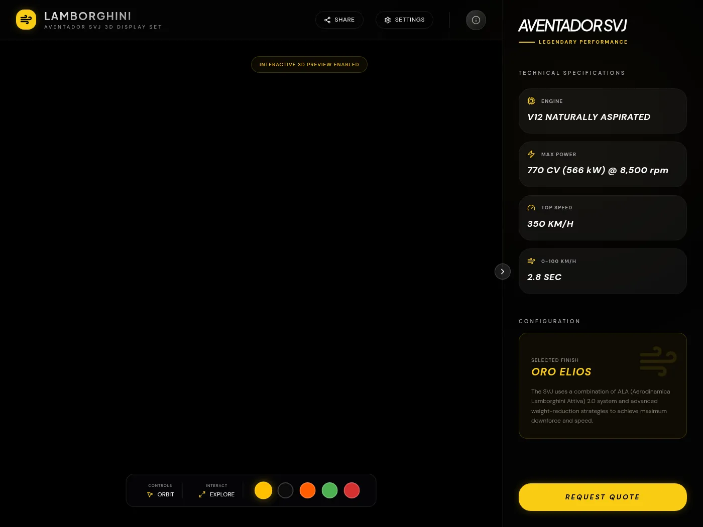 Lamborghini 3D Display