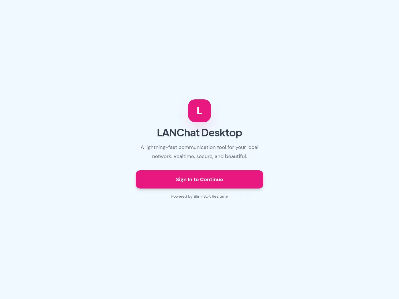 LAN Chatter Desktop