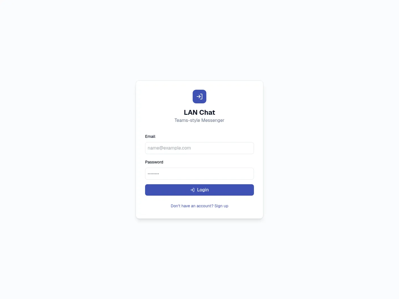 LAN Chat Web