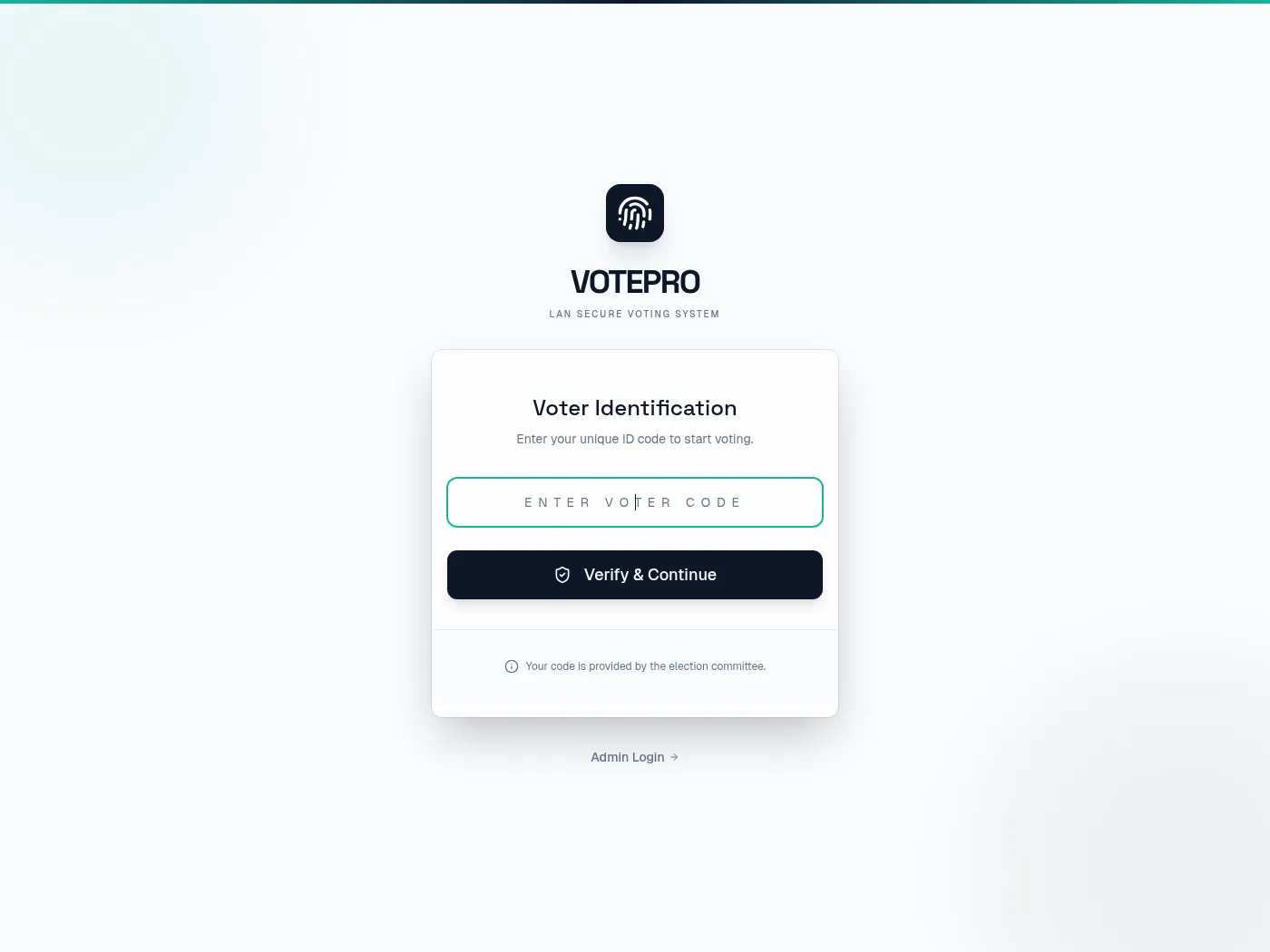 LAN Voting System