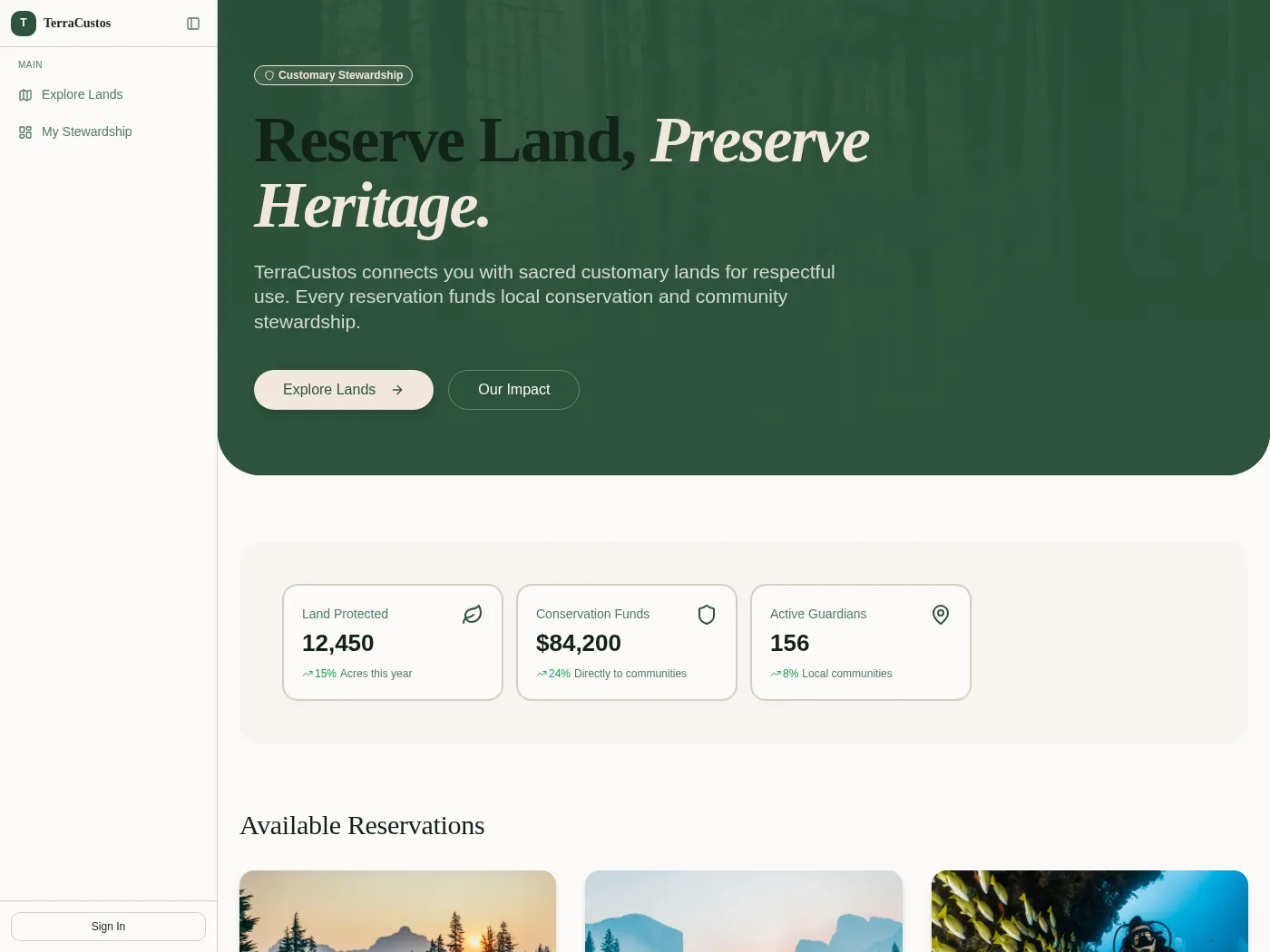 Customary Land Reservations