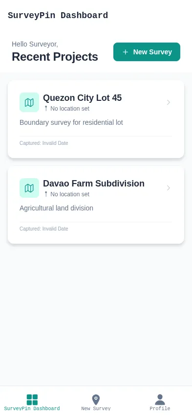 SurveyPin Mobile App