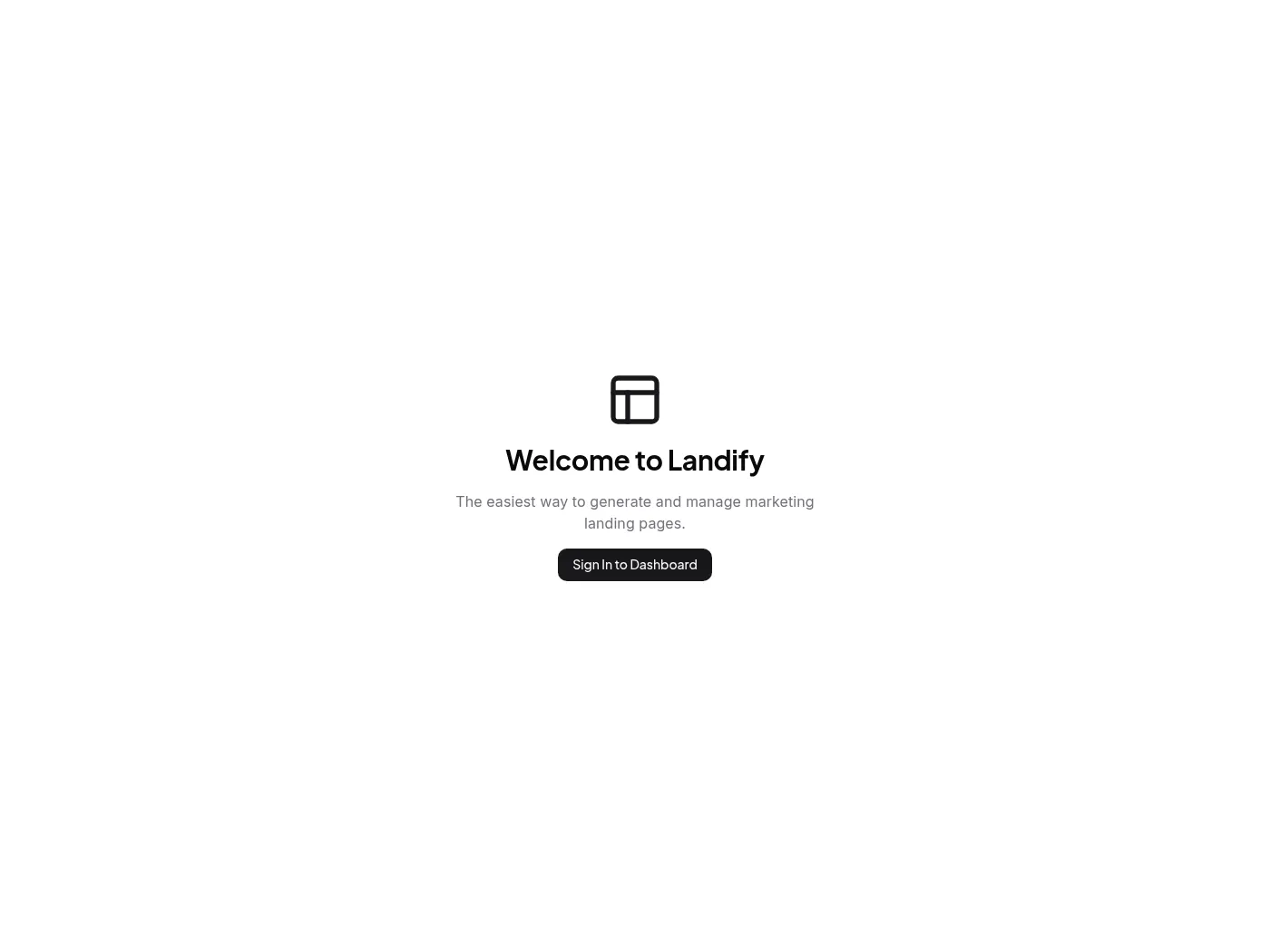 Landify SaaS Platform