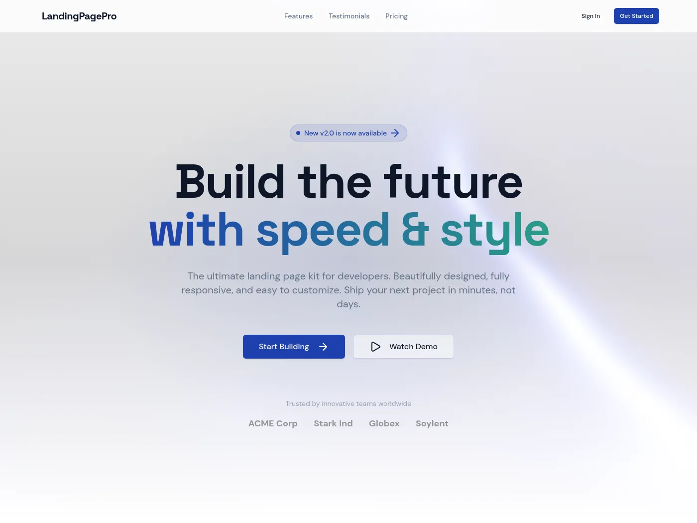 Landing Page Pro