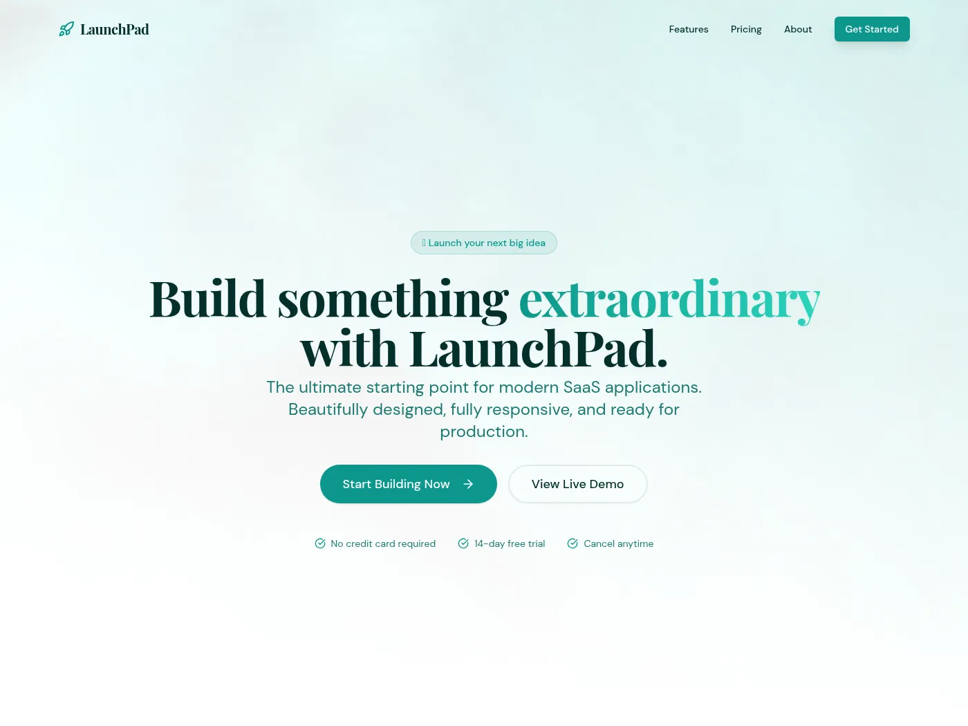 LaunchPad Landing Page