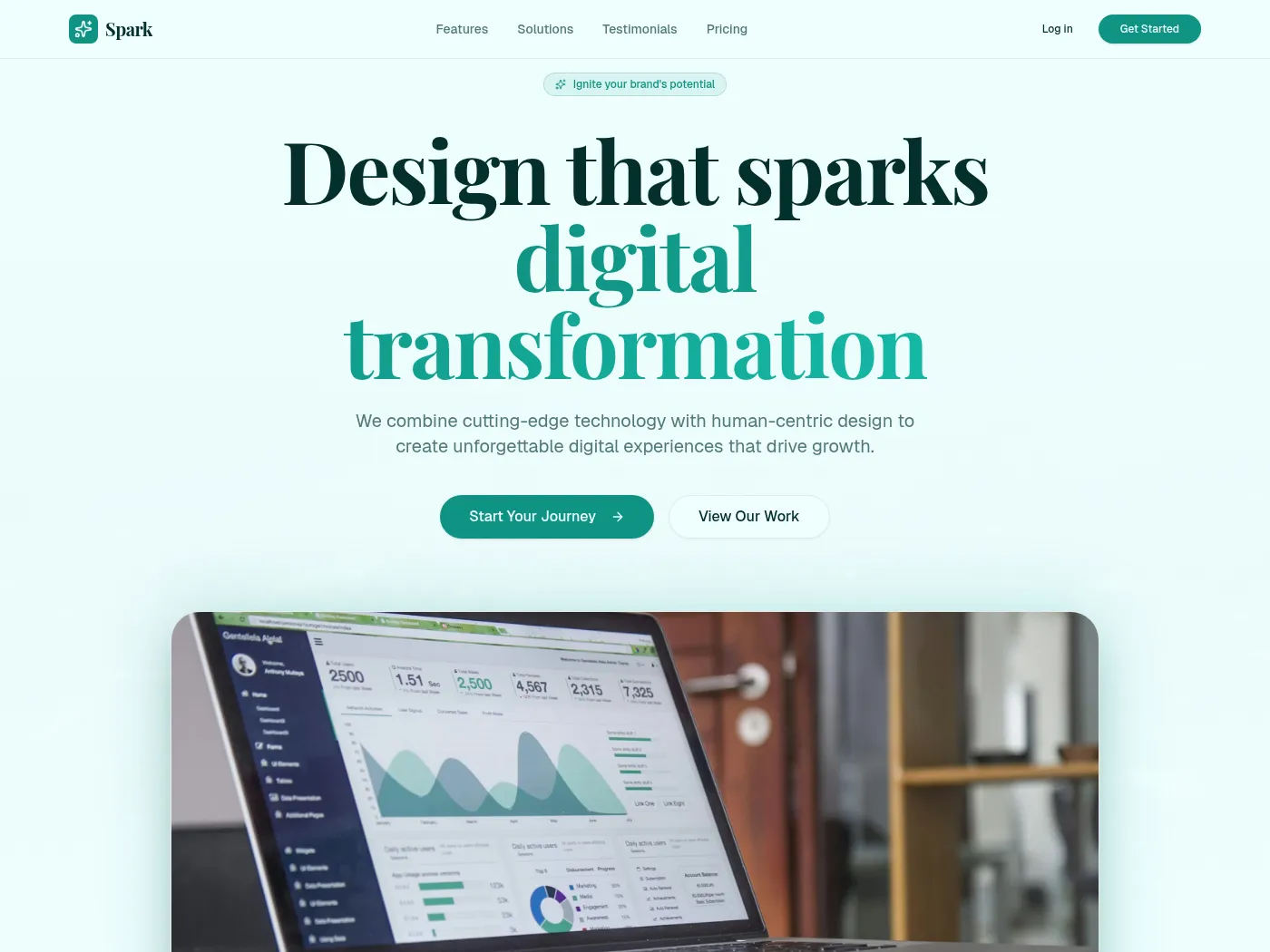 Landing Page Spark