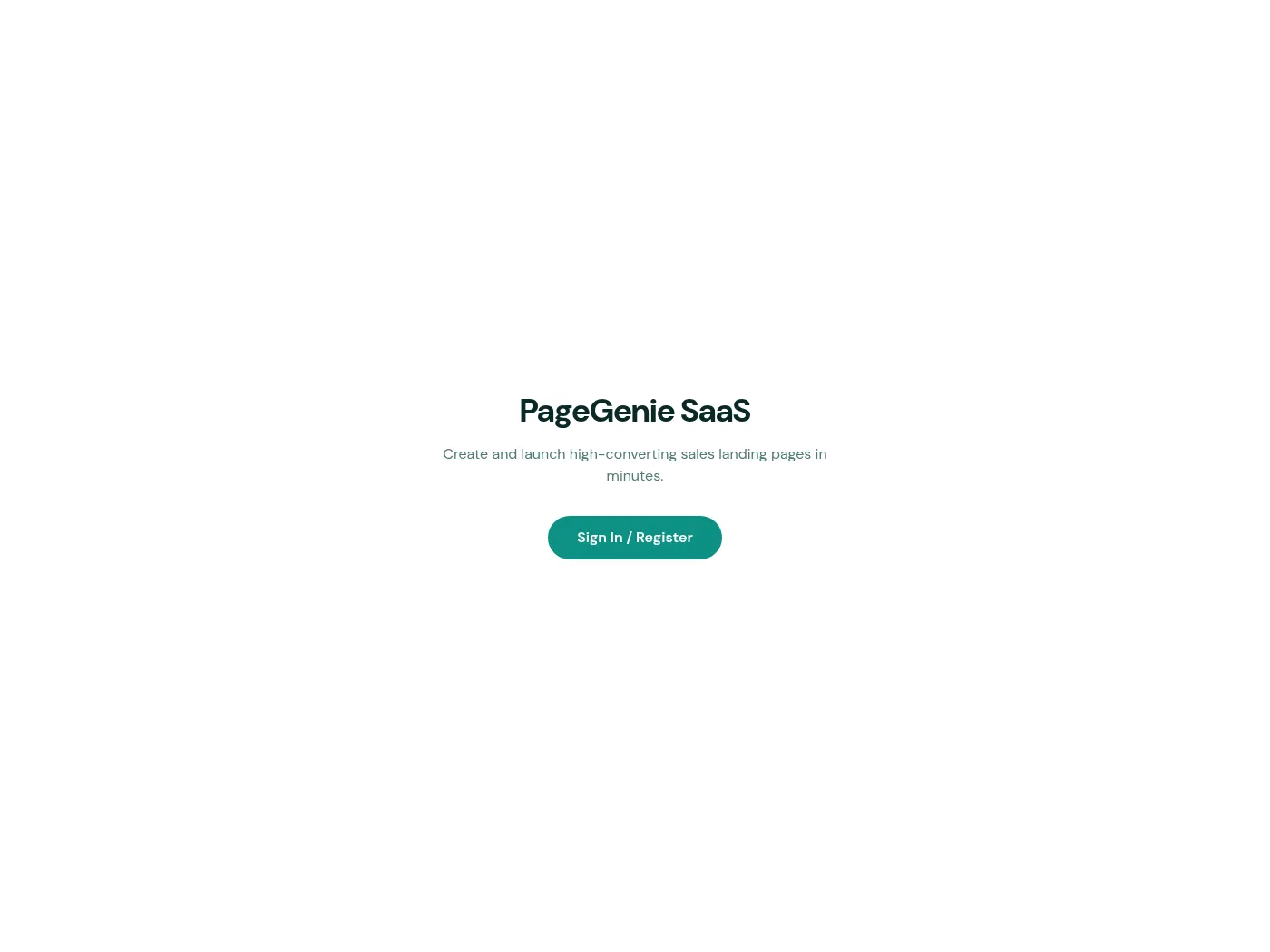 PageGenie SaaS