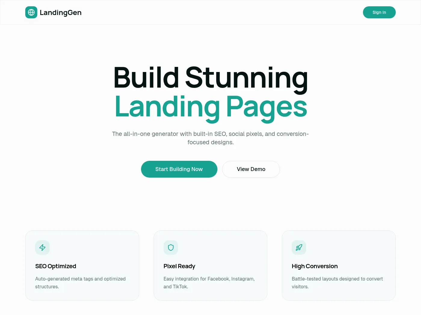 LandingGen Pro