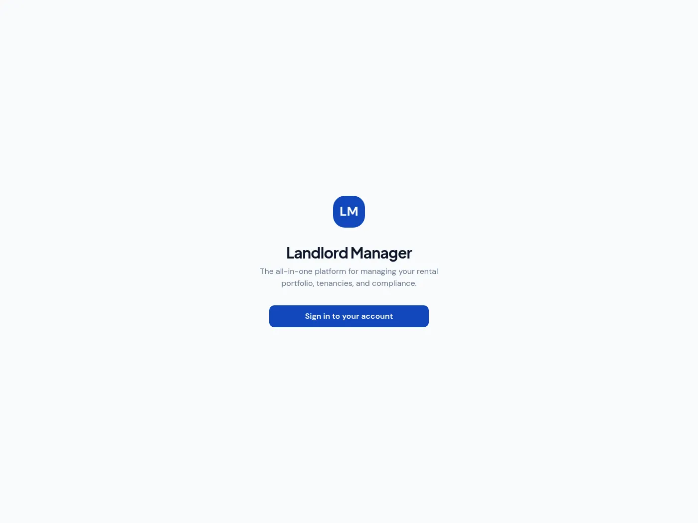 Landlord Rentals Manager