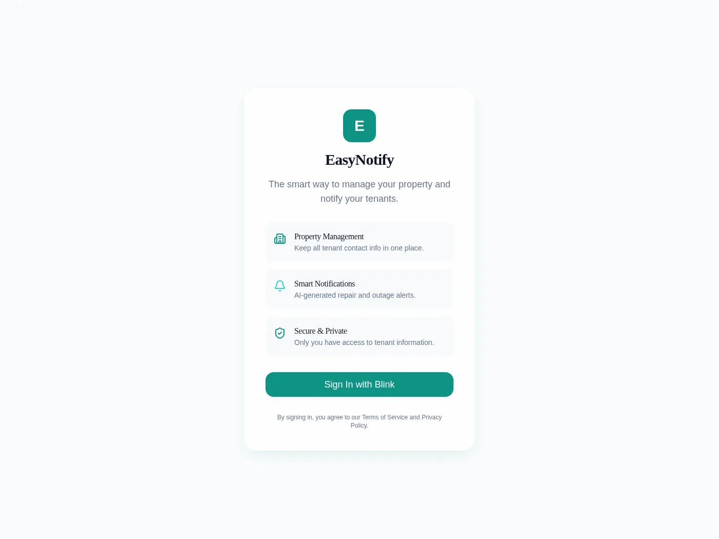 EasyLandlord Notify