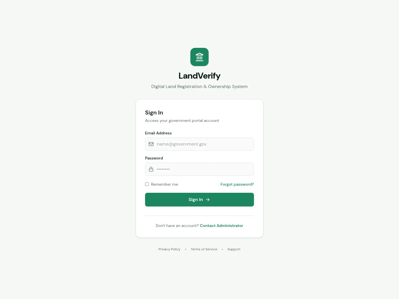 LandVerify Frontend
