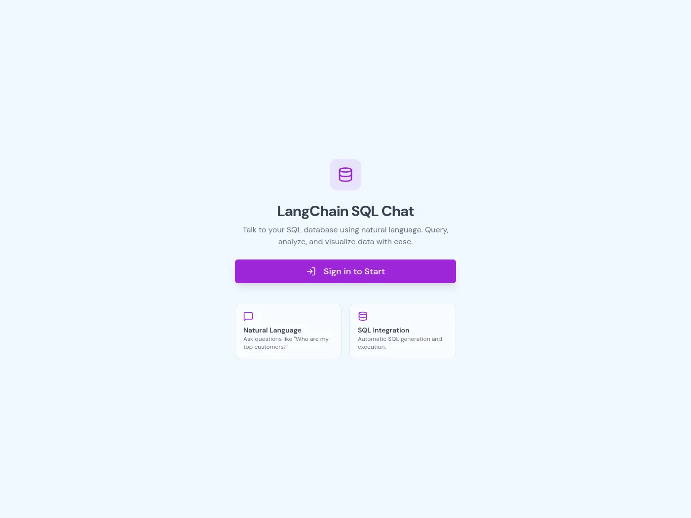 LangChain SQL Chat