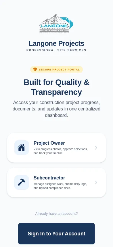 Langone Projects App