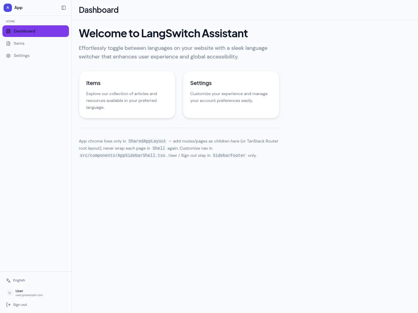 LangSwitch Assistant