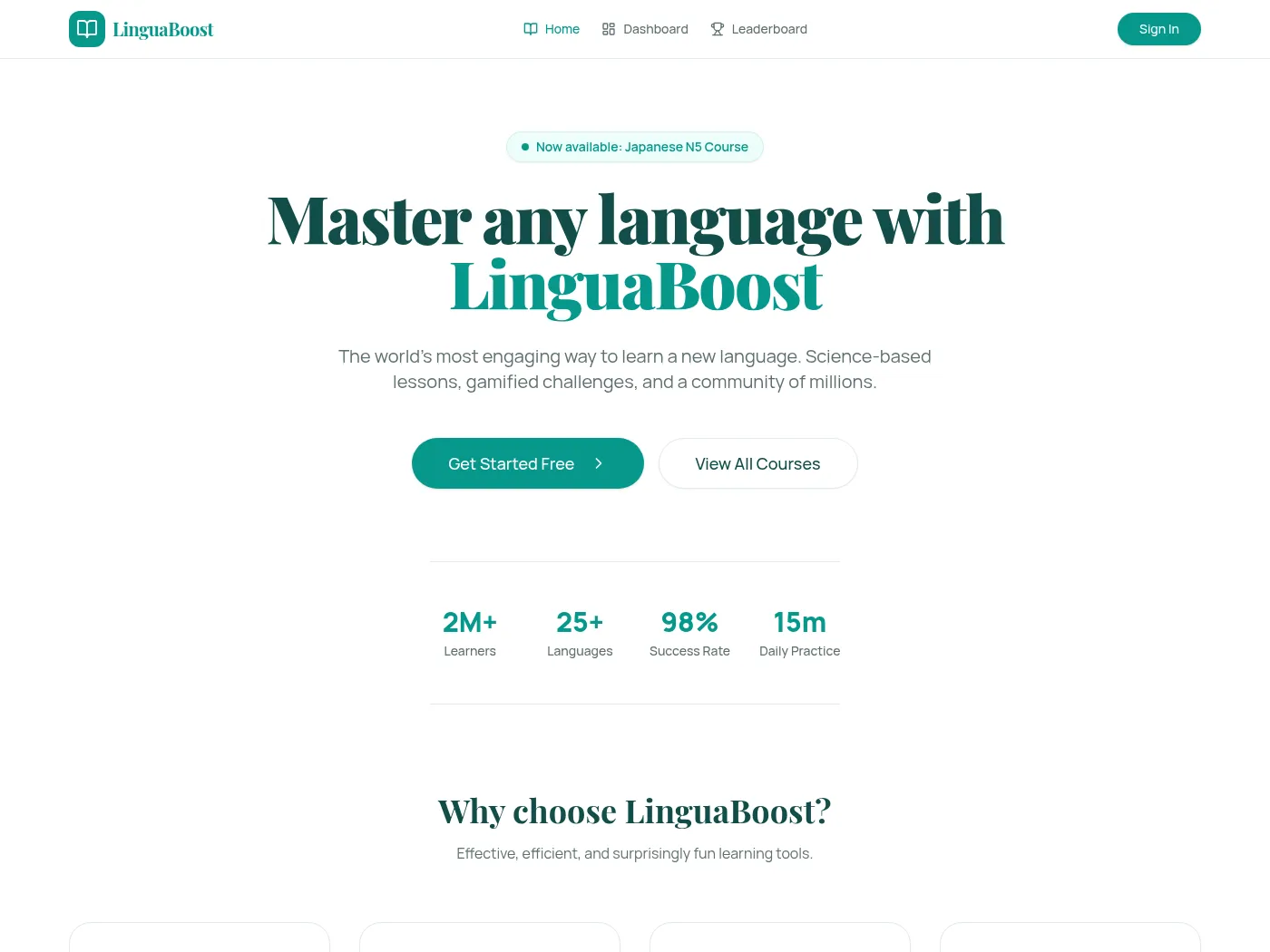 LinguaBoost Web