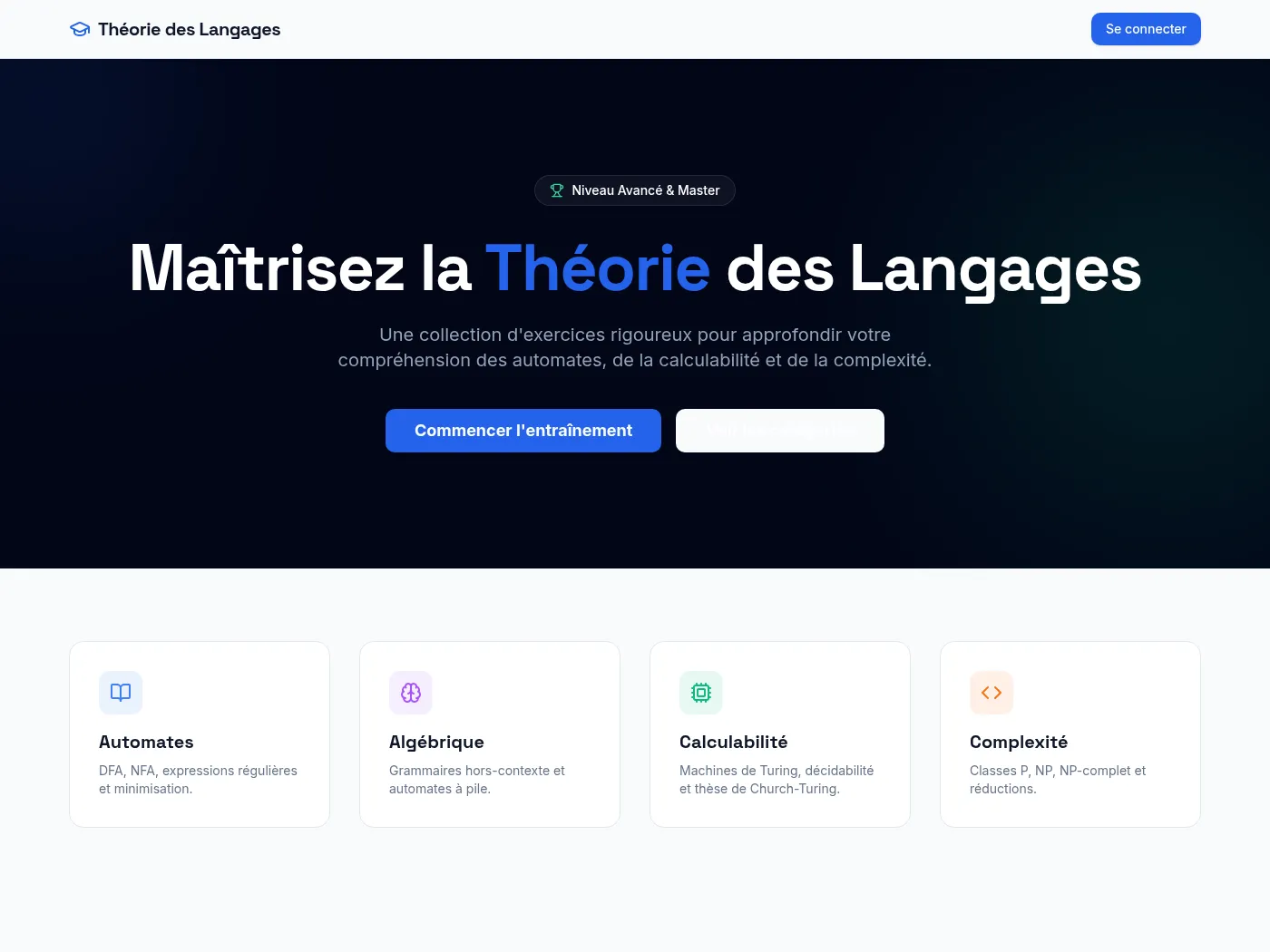 Advanced Language Theory Exercises