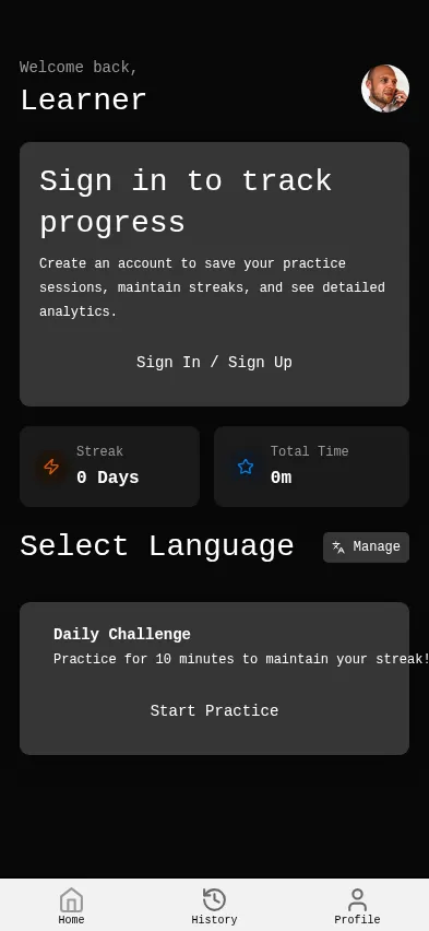 Polyglot Voice Tutor