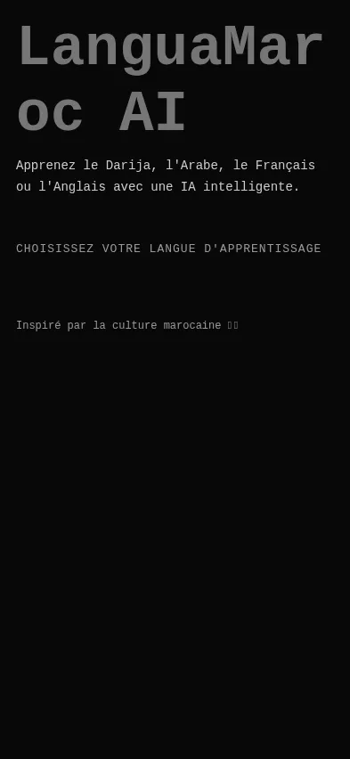 LanguaMaroc AI App