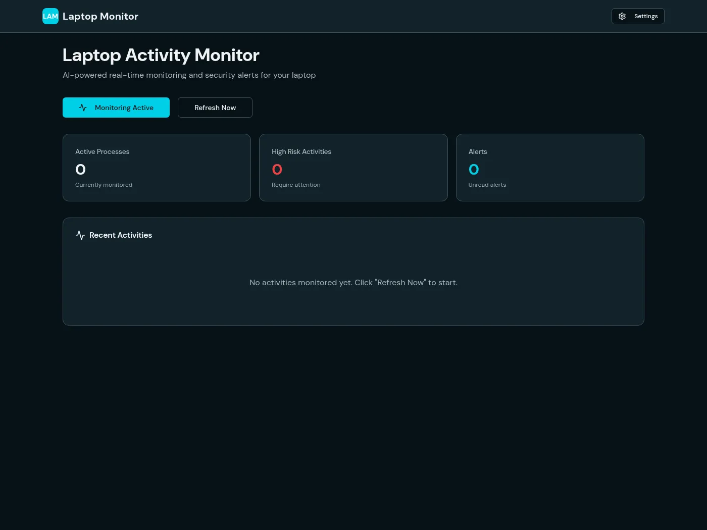 Laptop Activity AI Monitor