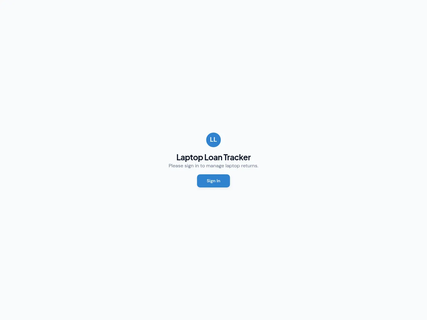 Laptop Loan Tracker