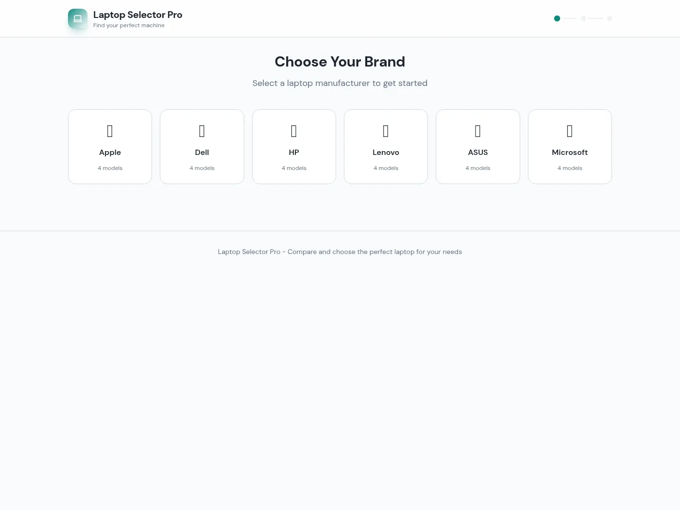 Laptop Selector Pro