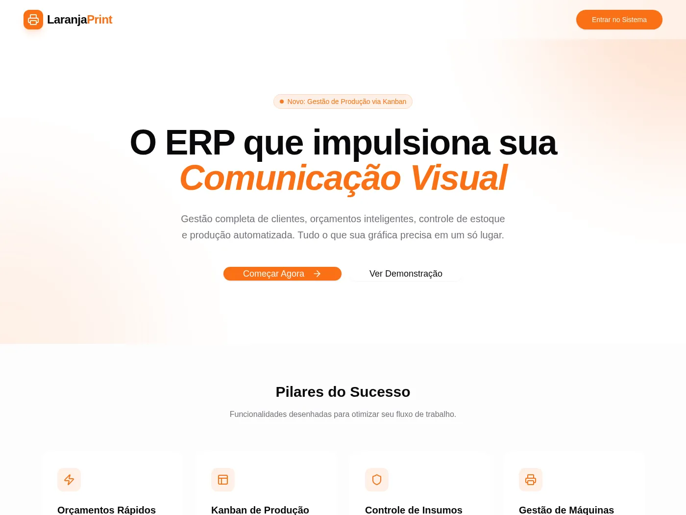 Laranja Print ERP Suite