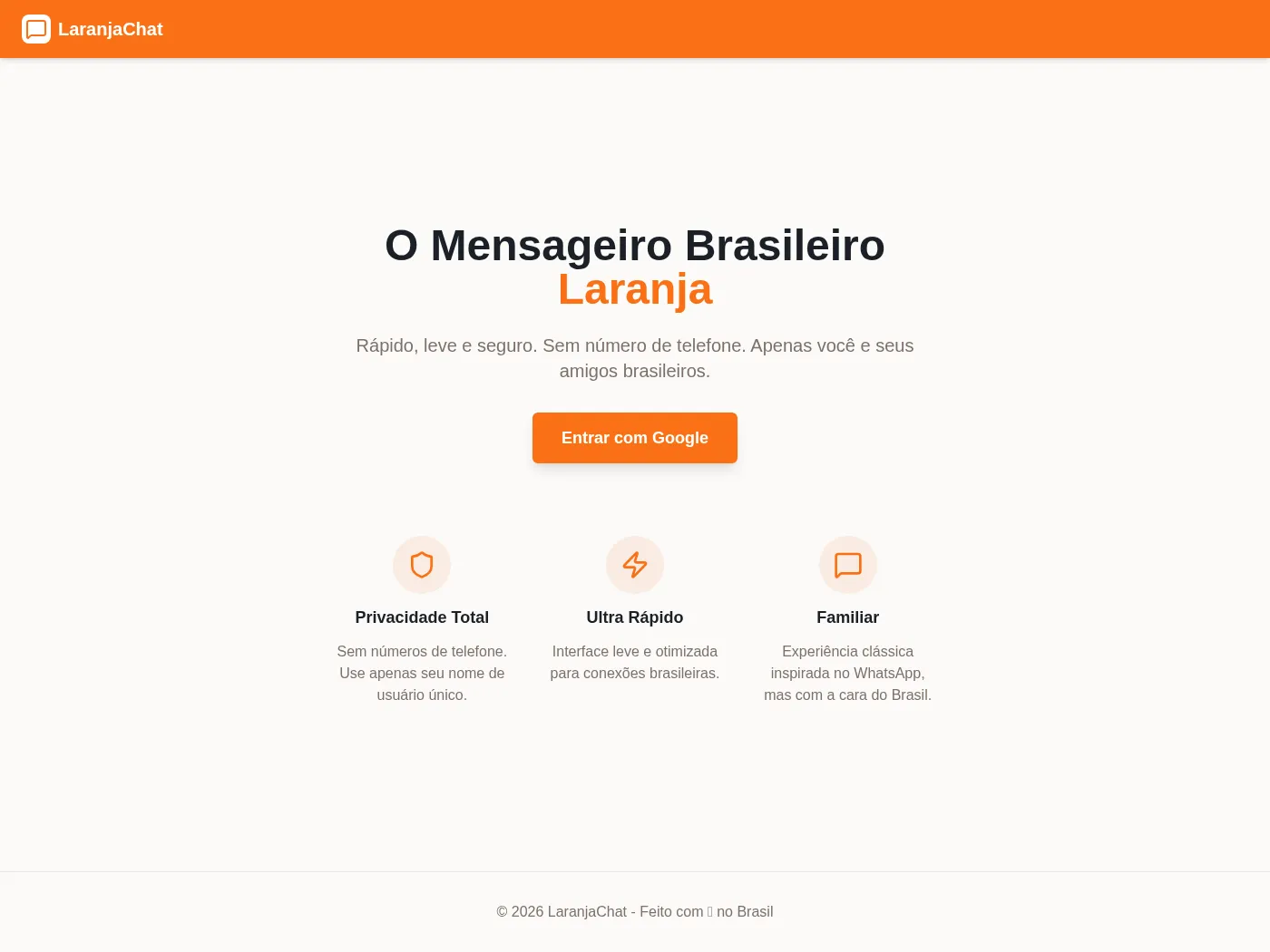LaranjaChat Web Messenger