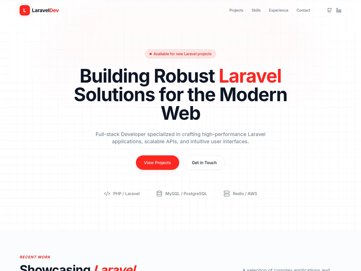 Laravel Dev Portfolio