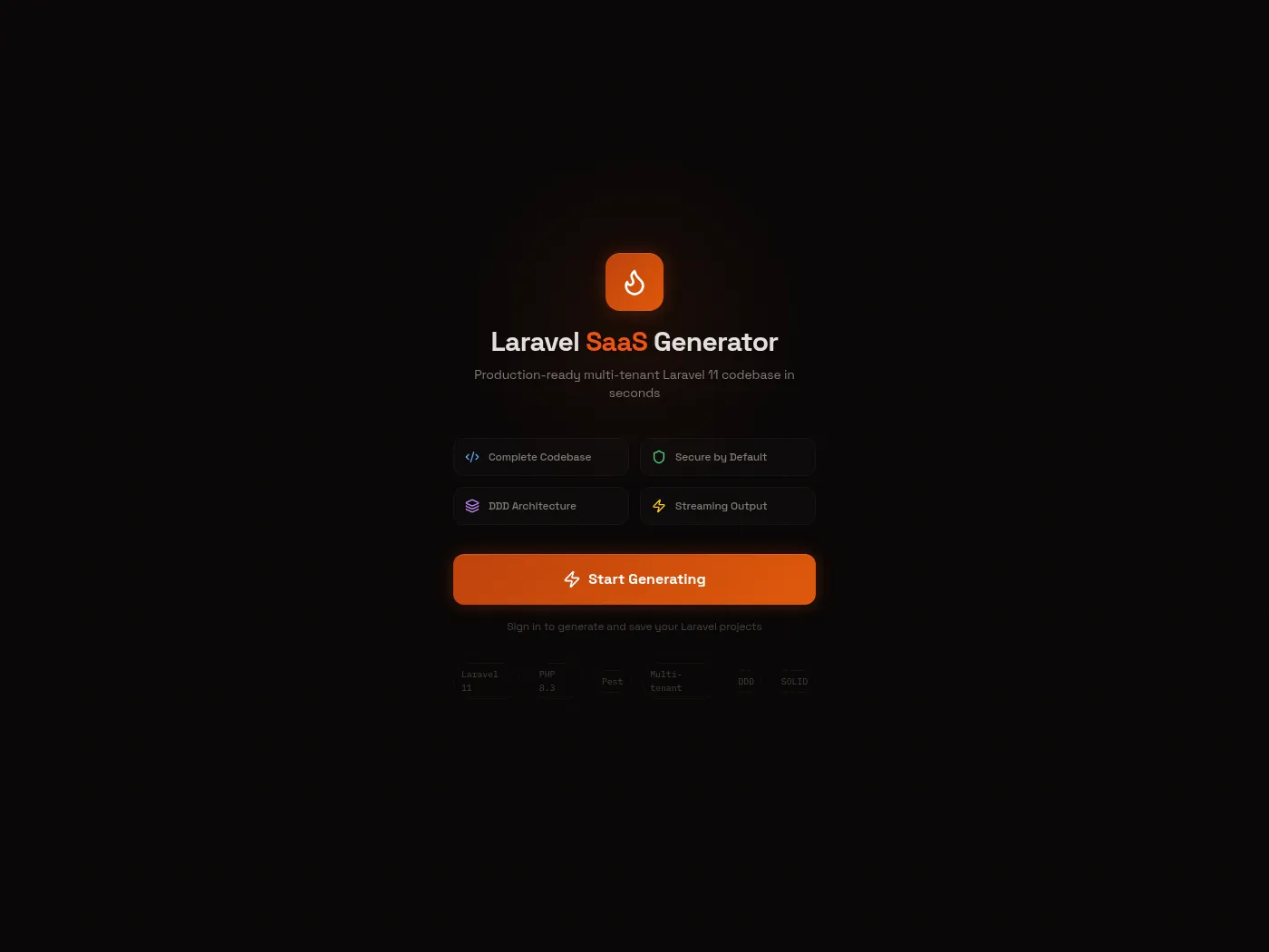 Laravel SaaS Generator