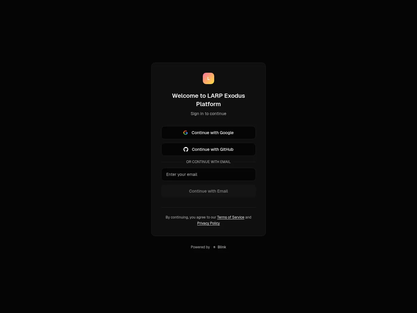 LARP Exodus Platform
