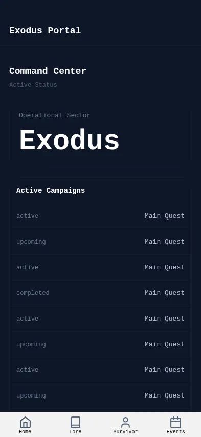 LARP Exodus Portal