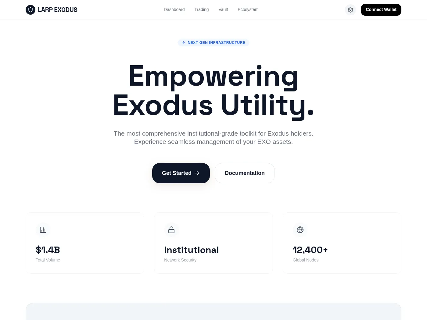 Larp Exodus Crypto Site