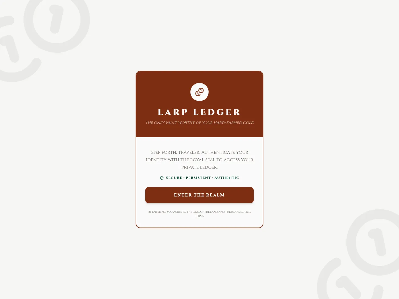 LARP Ledger