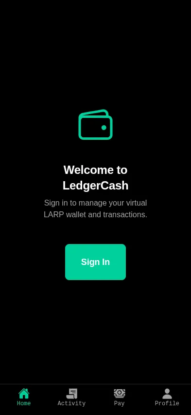 LedgerCash LARP Toolkit