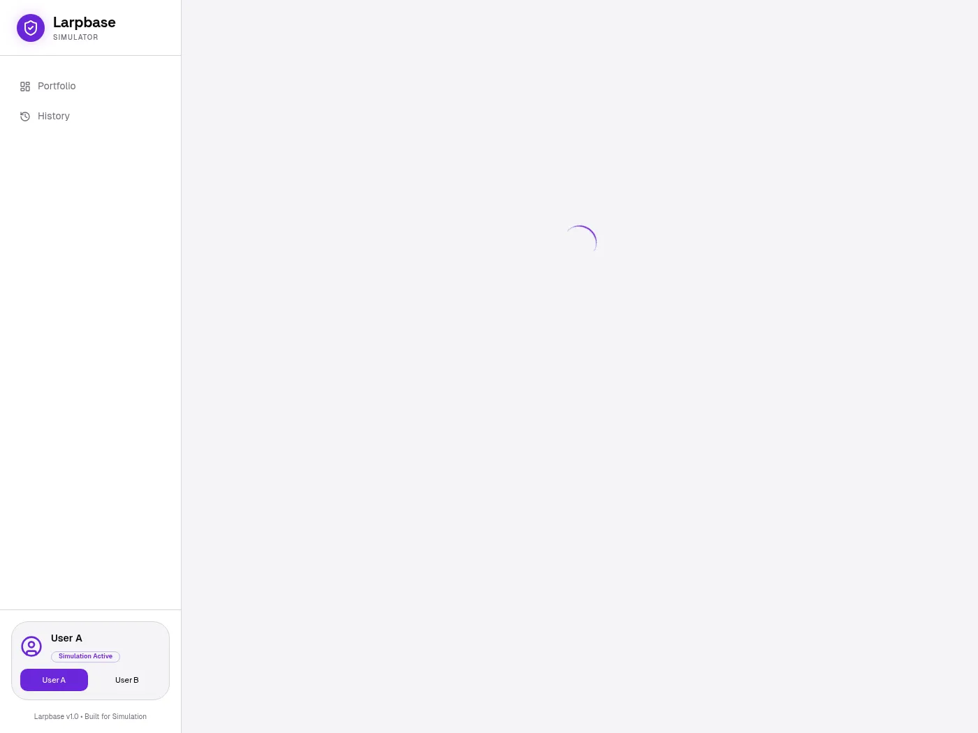 Larpbase Crypto Simulator