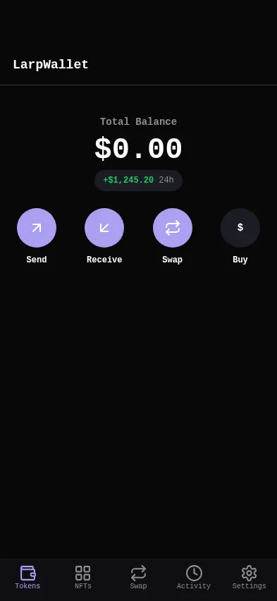 LarpCrypto Wallet