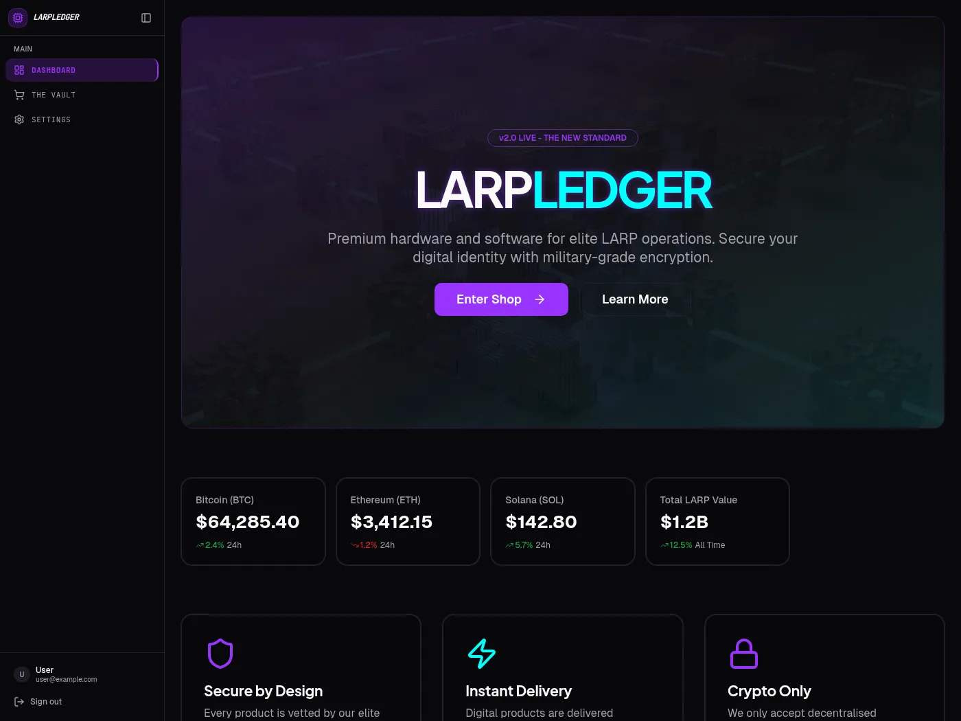 LarpLedger Premium Shop