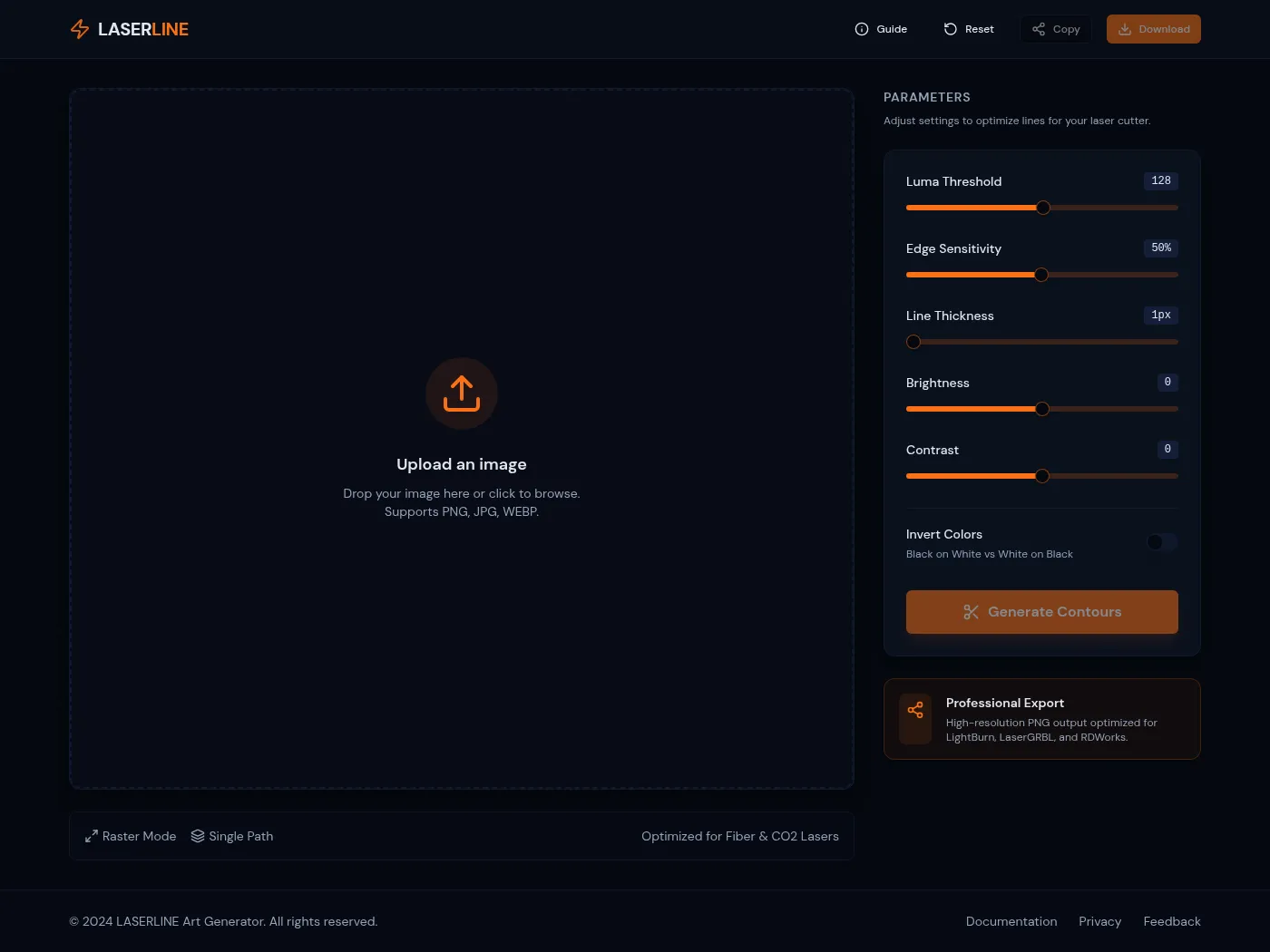 Laser Line Art Generator