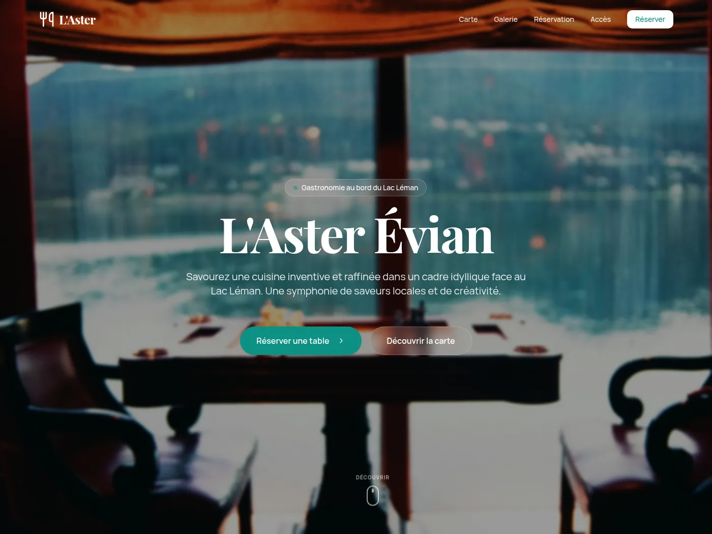 L'Aster Restaurant Site