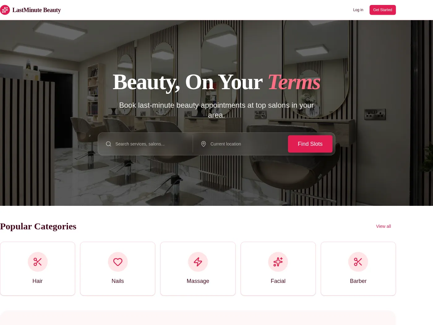 LastMinute Beauty Bookings