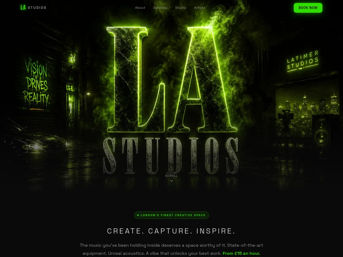 Latimer Studios Booking